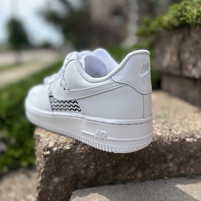 Nike Air Force 1 Low - ‘keffiyeh’ Custom Painted Shoes - Etsy