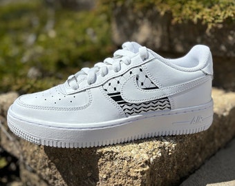 Nike Air Force 1 Low sage Green Custom Painted Shoes - Etsy