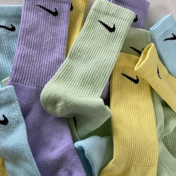 Pastel Nike Socks - Etsy