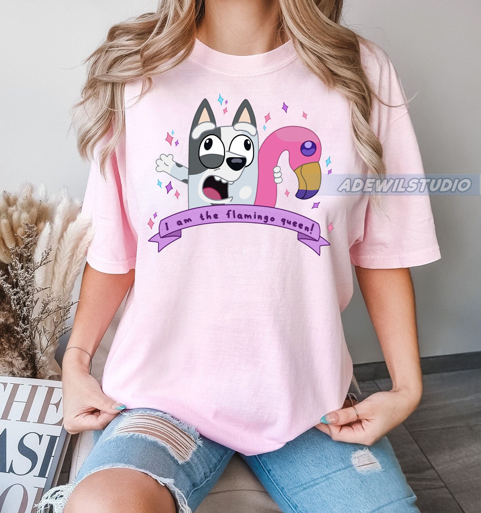 I'm the Flamingo Queen Muffin Shirt Muffin Heeler Shirt - Etsy