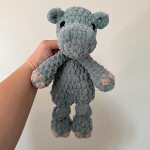 Hippo Knotted Lovey-ready TO Ship-handmade Crochet Hippo Snuggler ...