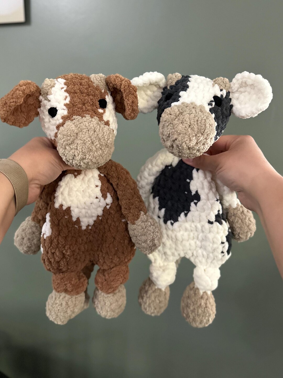 Custom Cow Knotted Lovey-made to Order-handmade Crochet Cow Snuggler ...