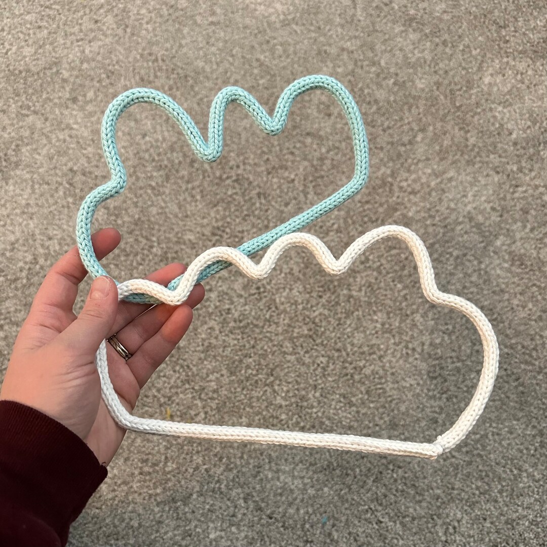 Knitted Wire Cloud Signs-cloud Wall Hangings - Etsy
