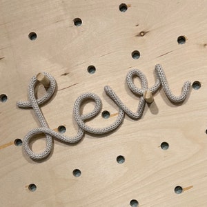Custom Knitted Wire Name Sign-personalized Nursery Name Sign, Wall ...