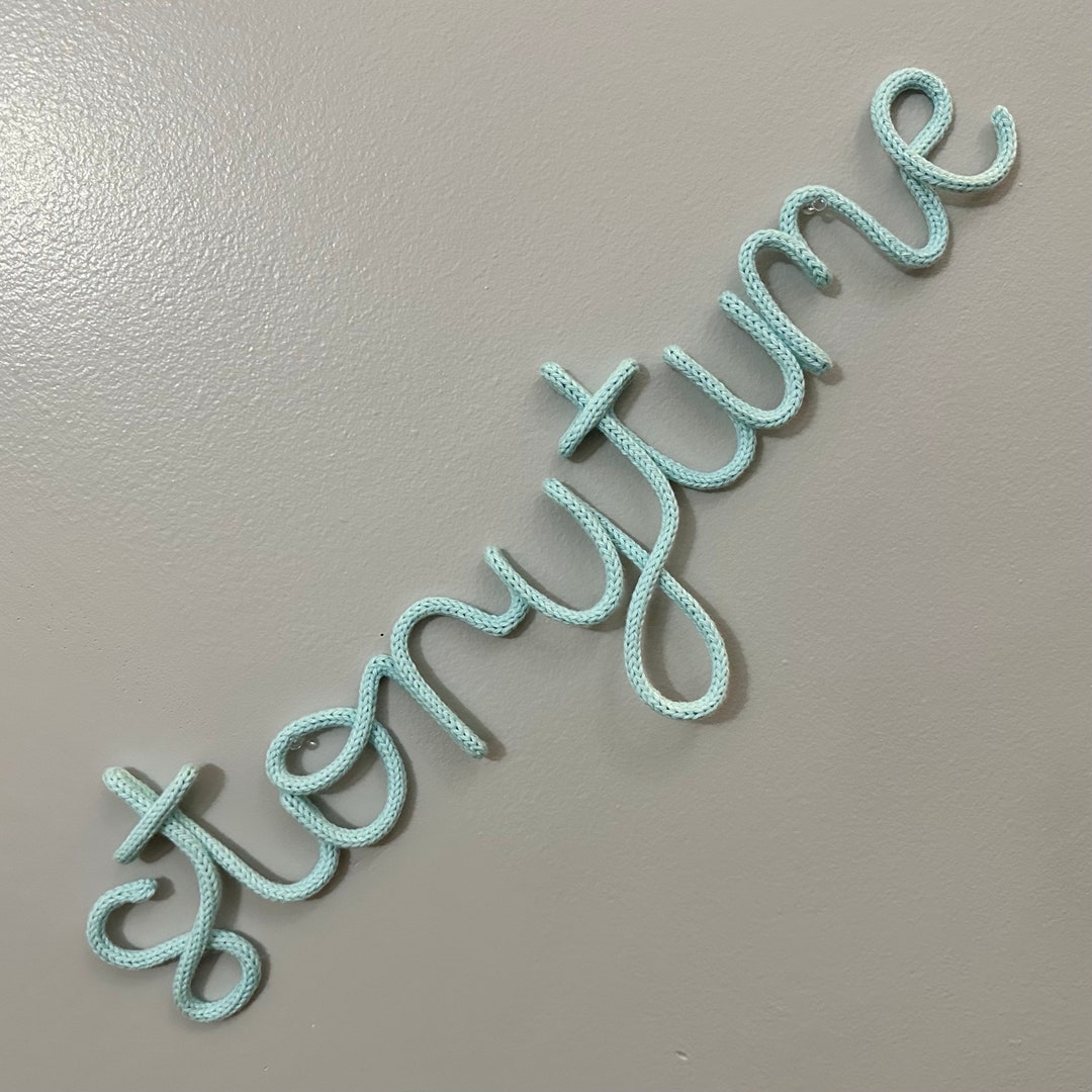 Storytime Knitted Wire Sign: Nursery Reading Nook Decor - Etsy