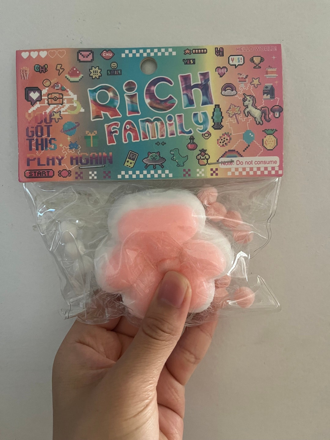 Furrry Cat Paw Mochi Taba Squishy Cat Paw Silicone Small Cat Paw Cute ...