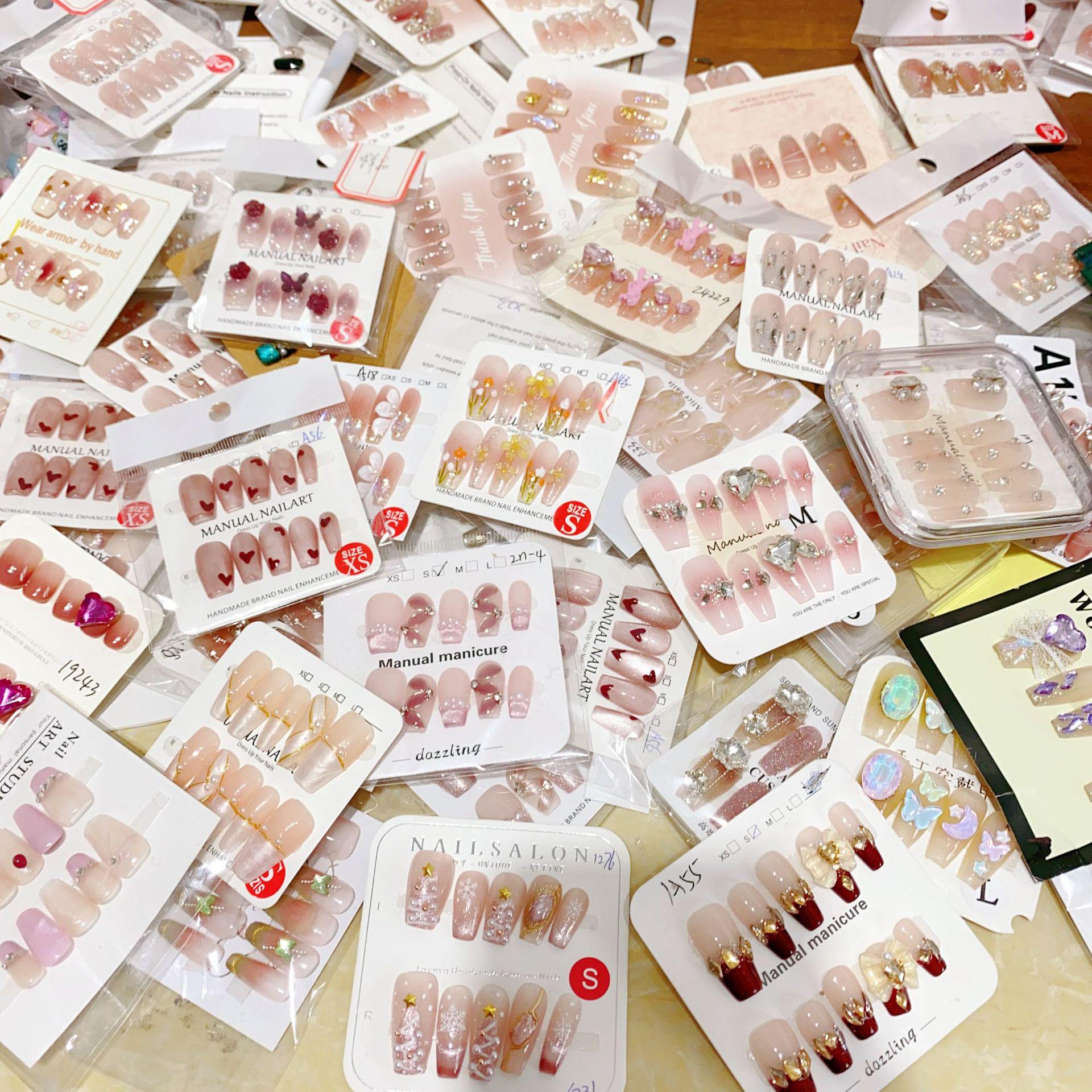 50 Sets Press on Nails Mystery Box Nails Surprise Box Press on Nails ...