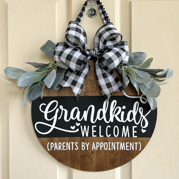 Personalized Grandparent's Welcome Sign - Etsy UK