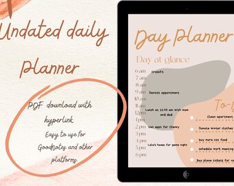 Customizable Day Planner - Etsy