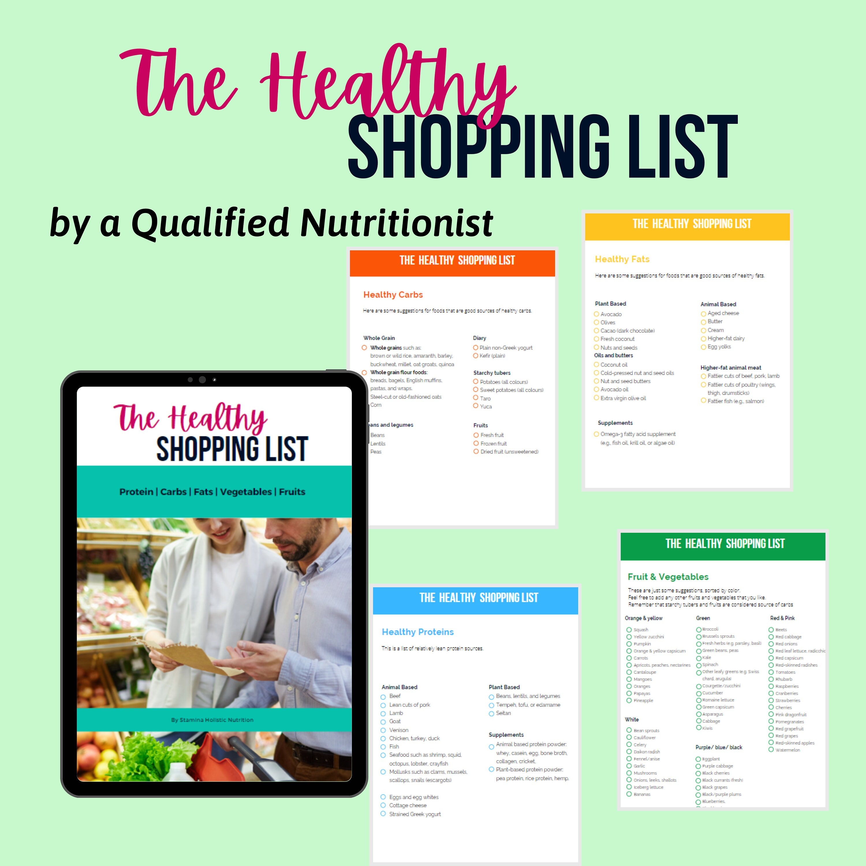 Shopping List | Grocery List | Meal Planner | Nutrition | Healthy ...