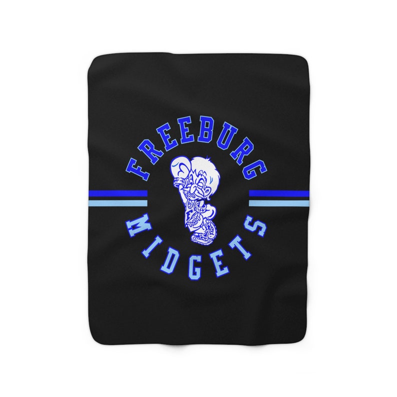 Black Freeburg Midgets Multi-striped Logo Sherpa Fleece Blanket - Etsy