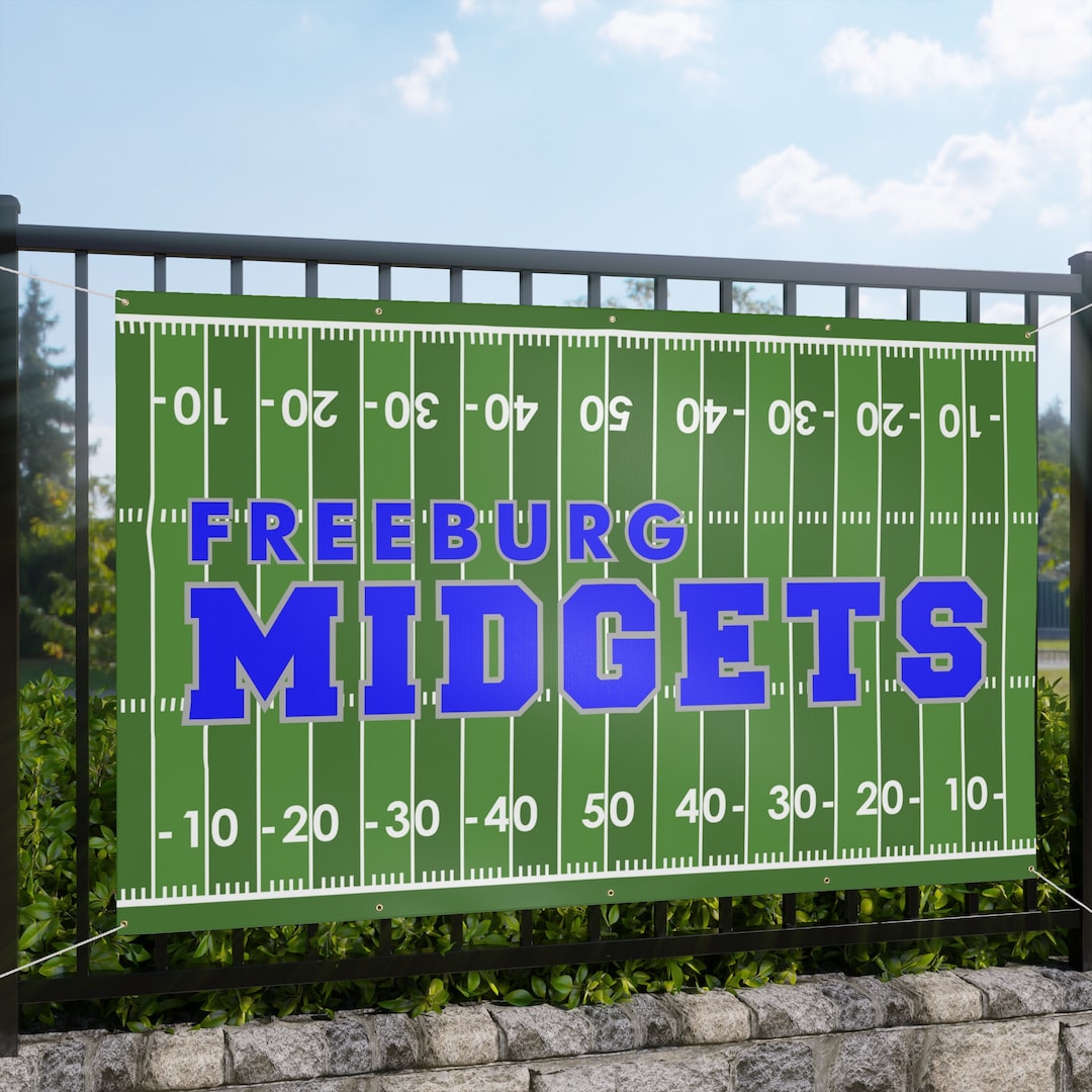 Freeburg Midgets Football Field Matte Banner White - Etsy