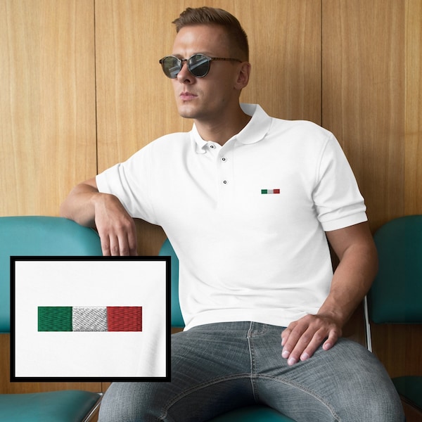 Italian Flag Polo Shirt - Etsy