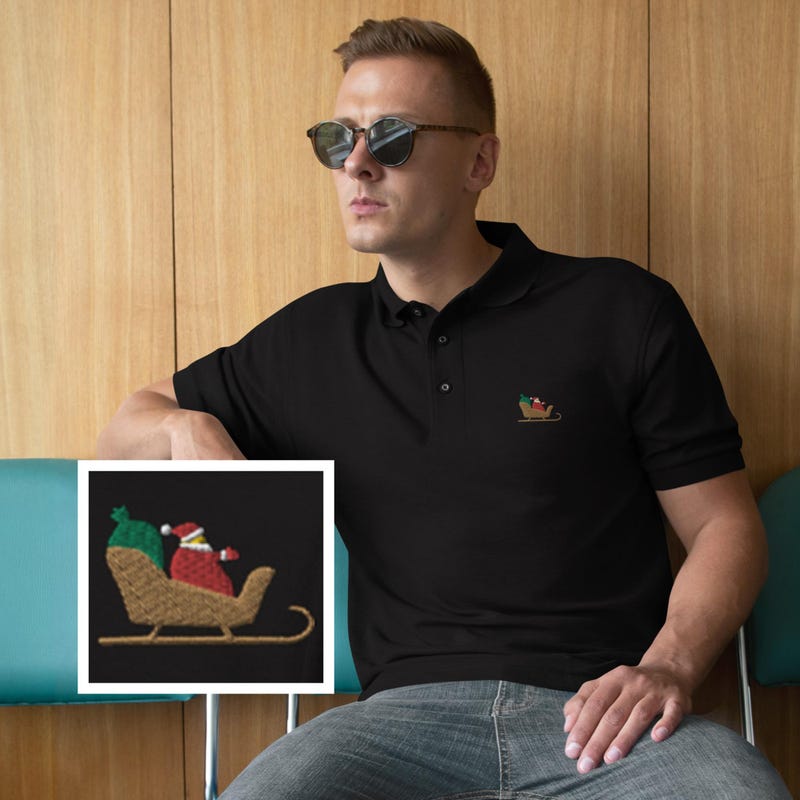 Christmas Polo Shirt - Etsy UK