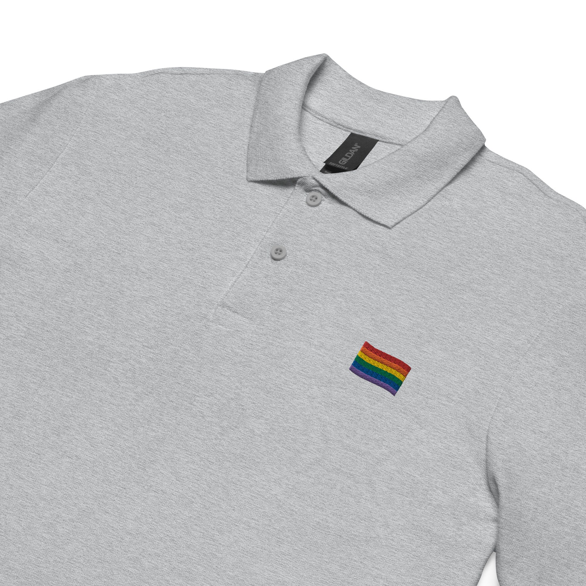Gay Pride Flag Polo Shirt, Rainbow Flag Shirt, Subtle Pride Month T ...