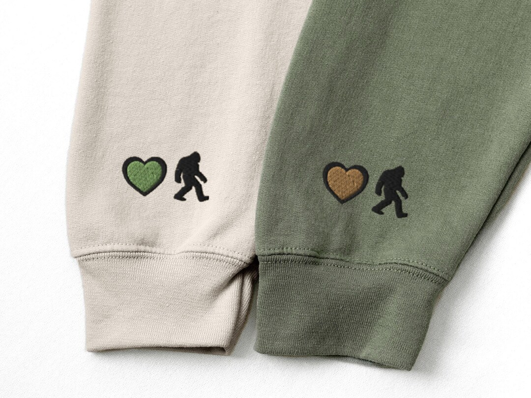 Bigfoot Couples Sweatshirts, Matching Sasquatch Valentine Sweaters ...