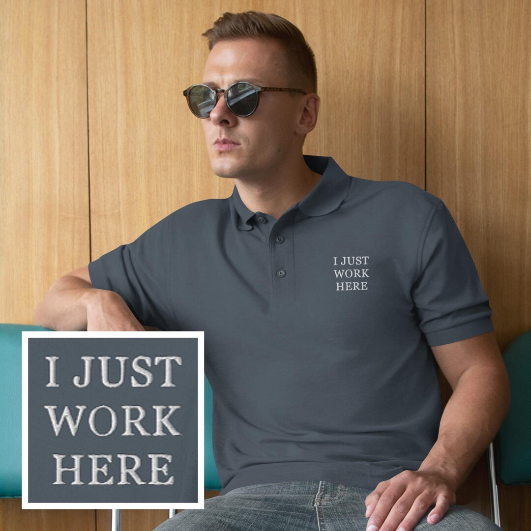 Funny Work Shirt for Men, Sarcastic Shirts, Office Polo Shirt for Him ...