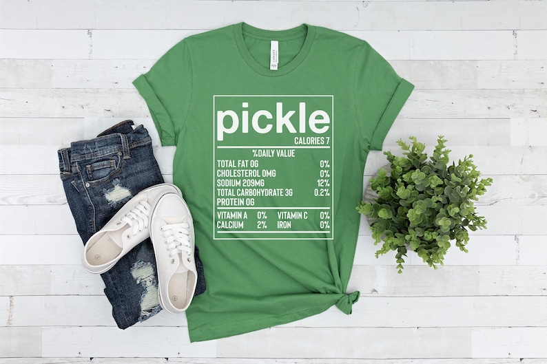 Pickle Nutrition T Shirt, Pickle Shirt, Pickle Crewneck Shirt, Pickle ...
