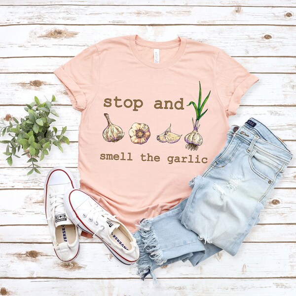 Garlic T Shirt - Etsy