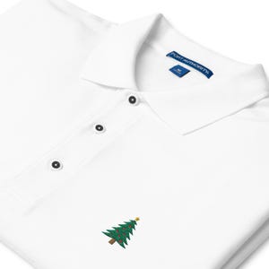 Christmas Tree Polo Shirt, Funny Xmas Shirt for Him, Men's Christmas ...
