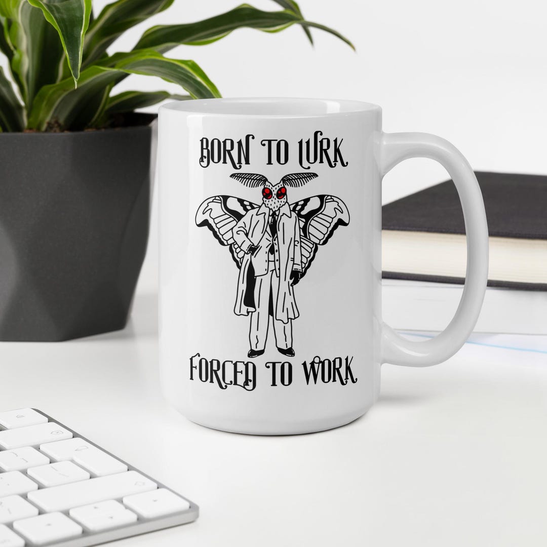 Mothman Coffee Mug, Funny Mothman Cup, Cryptid Shirt, Cryptozoologist ...