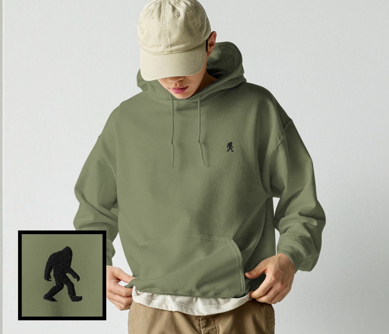 Bigfoot Hoodie, Bigfoot Sweatshirt for Men, Sasquatch Shirt, Funny ...