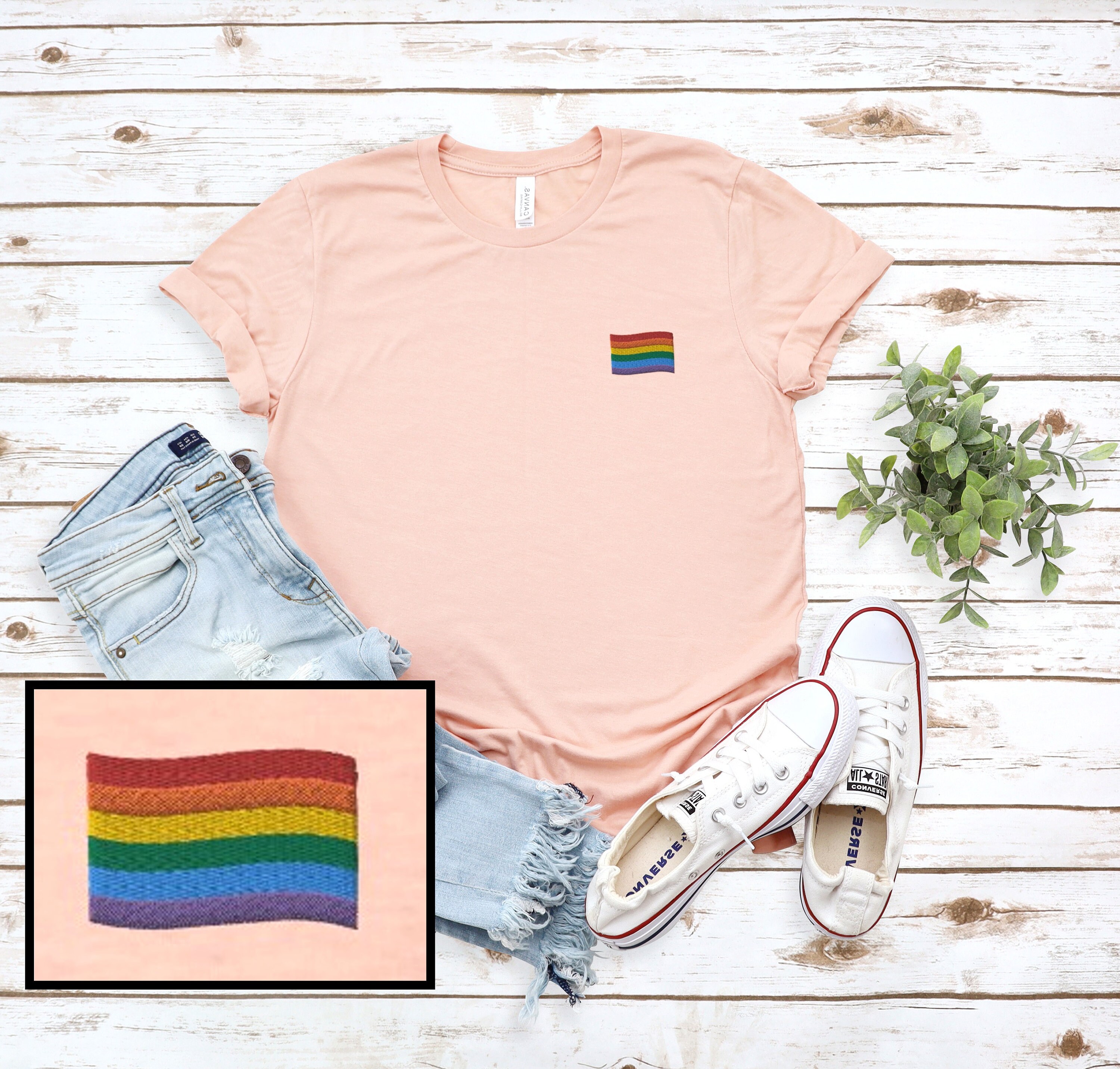 Pride Flag T-shirt, Rainbow Flag Shirt, LGBT Flag Shirt, Gay Pride ...
