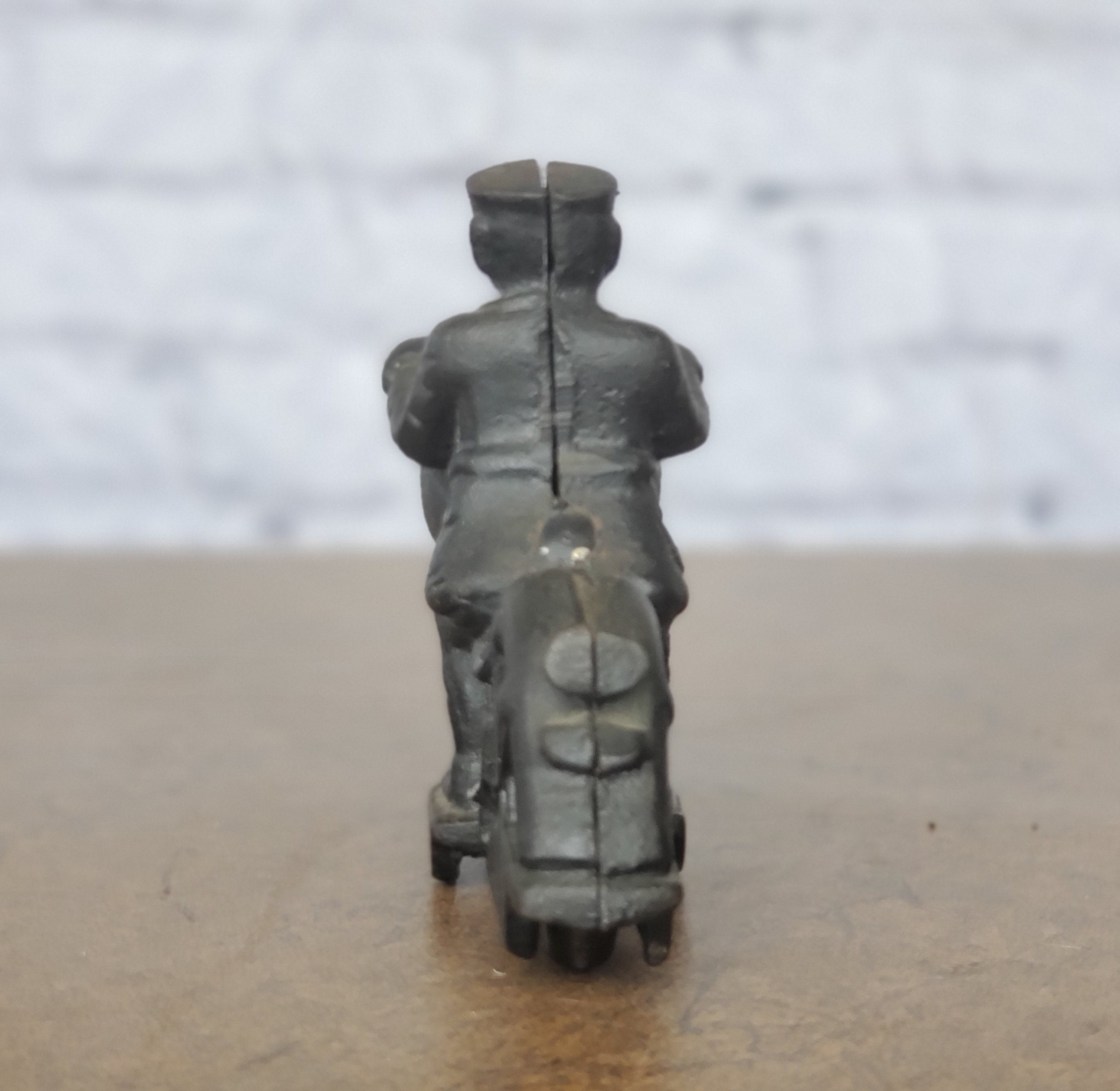 Vintage Cast Iron Motorcycle With Patrolman - Etsy