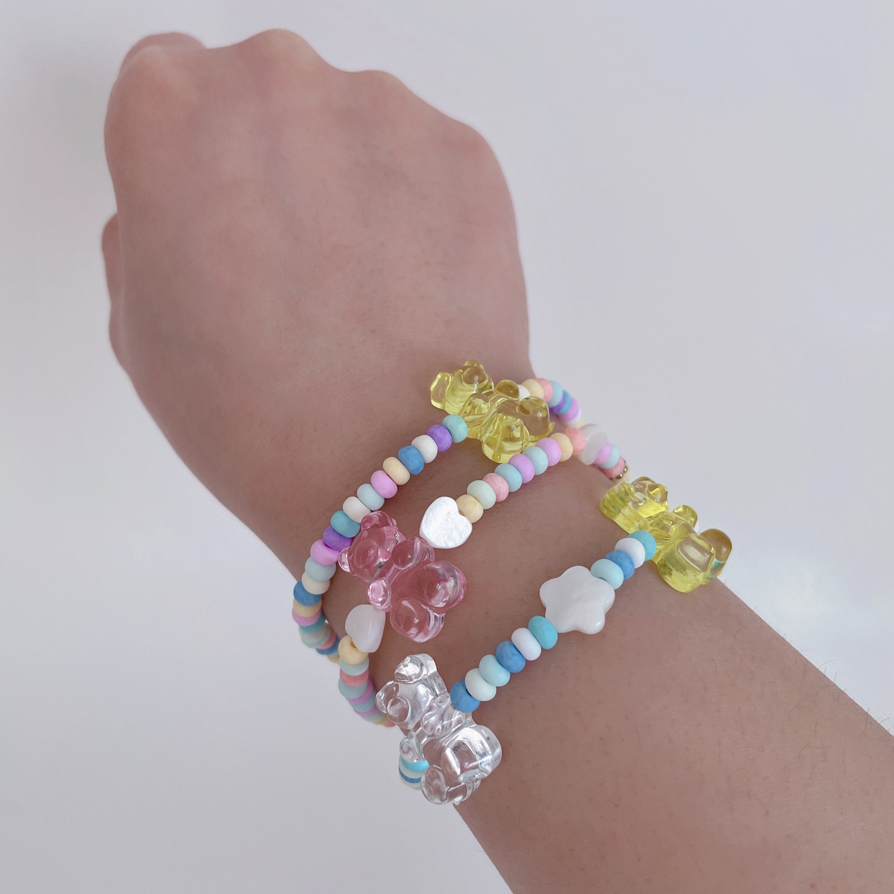 Pastel Gummy Bear Bracelets Cute Bracelets Yummy Sweet Candy Bracelets ...
