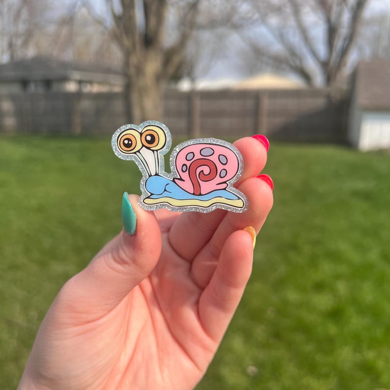 Snail Interchangeable Badge Reel, Glitter Nurse Badge Holder, Kawaii ...