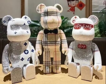 Handmade Teddy Bear Rhinestone Figurine, Diamond Bear Figurine, 5D ...