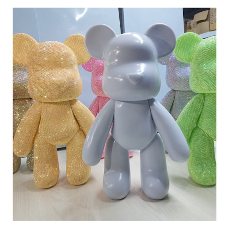 Diamond Bear DIY Set, 5D Diamond Painting, Crystal Bear, Violent Bear ...