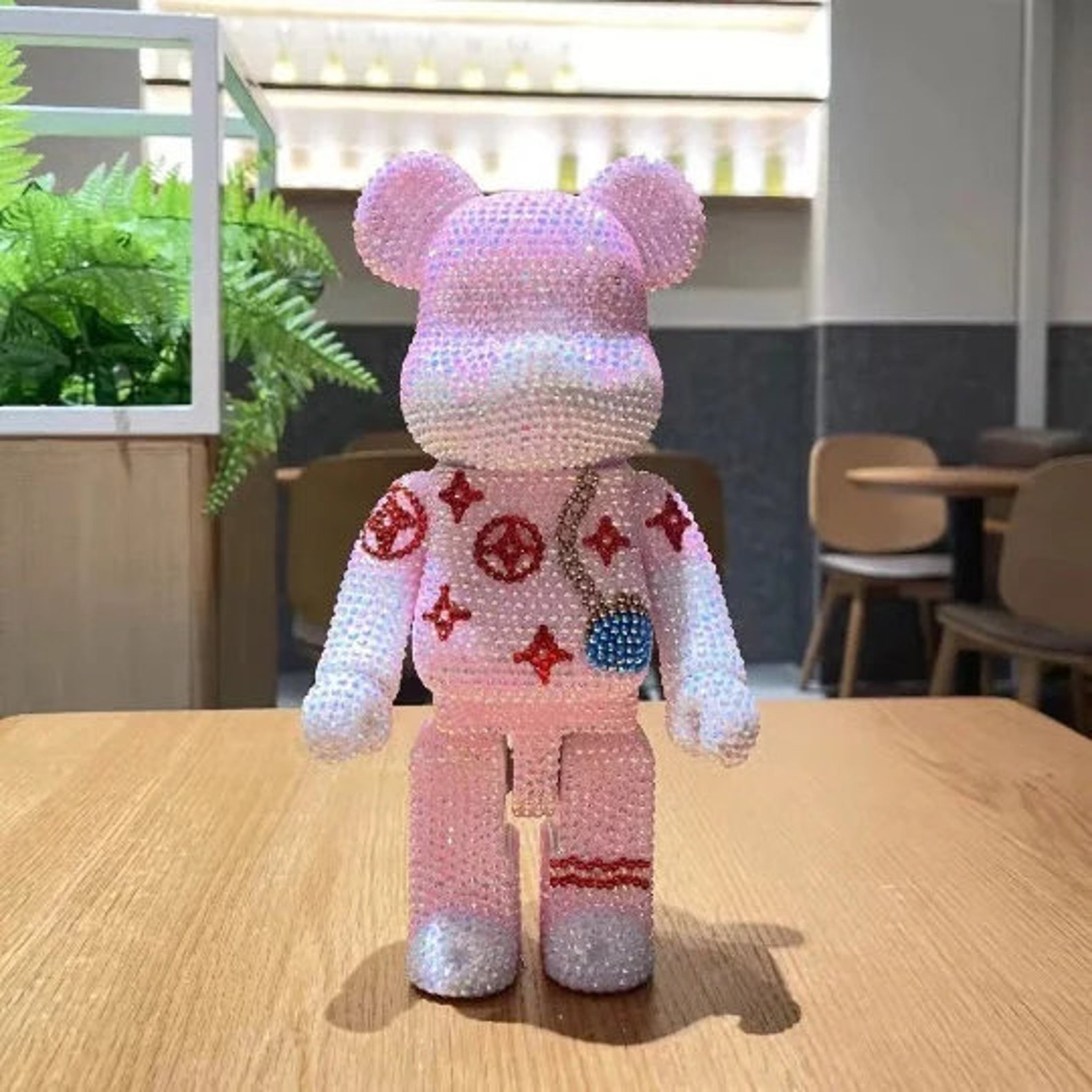 Handmade Rhinestone Bear Brick 1000 Figurine, Diamond Bear Figurine, 5D ...