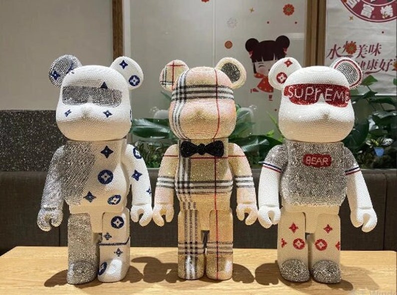 Handmade Rhinestone Bear Brick 1000 Figurine, Diamond Bear Figurine, 5D ...