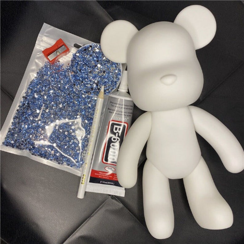 Diamond Bear DIY Set, 5D Diamond Painting, Crystal Bear, Violent Bear ...