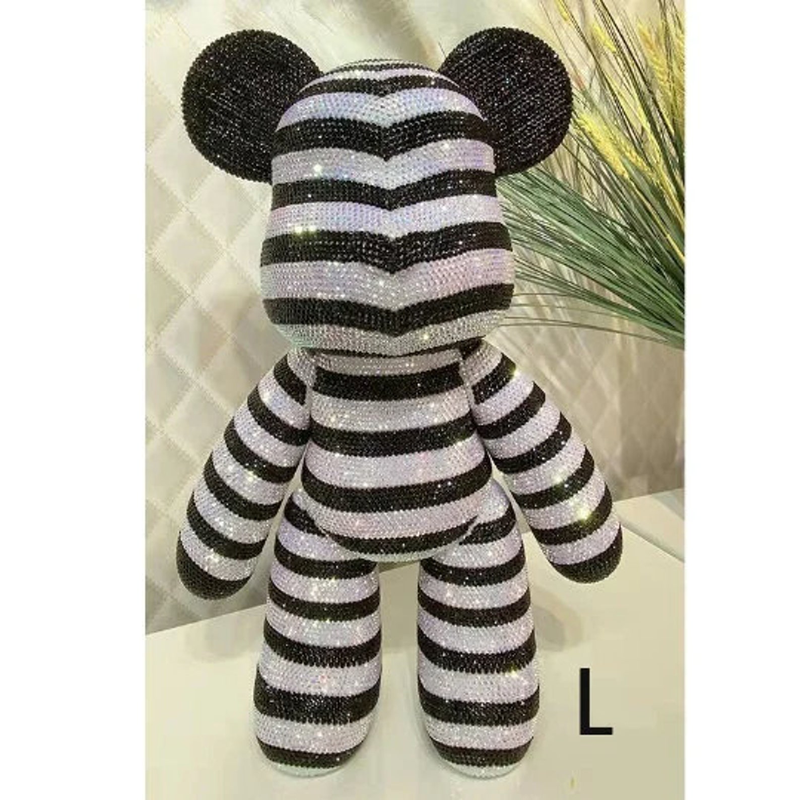 Custom Design Handmade Rhinestone Bear Brick Figurine, Diamond Bling ...