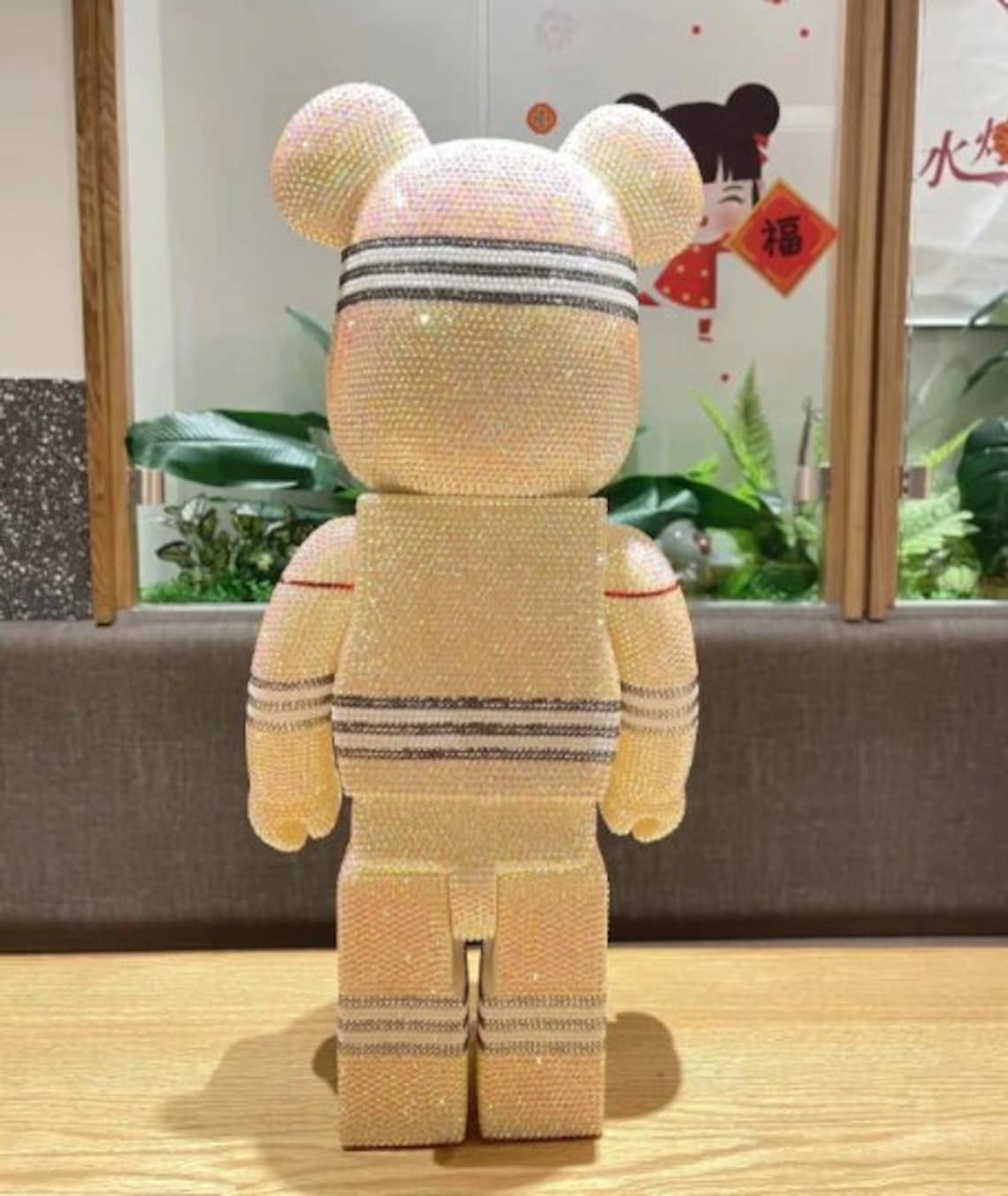 Handmade Rhinestone Bear Brick 1000 Figurine, Diamond Bear Figurine, 5D ...