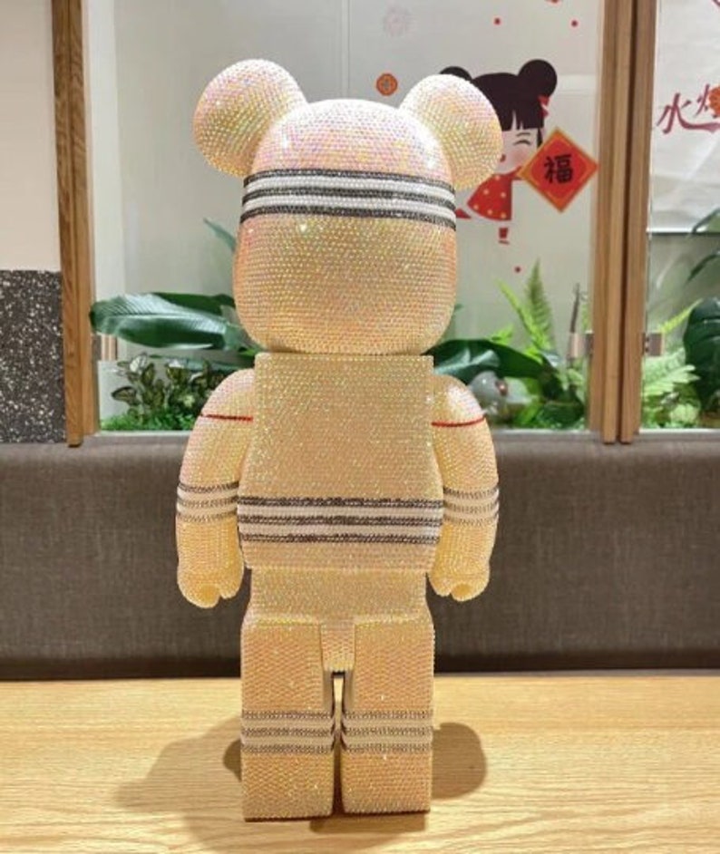 Handmade Rhinestone Bear Brick 1000 Figurine, Diamond Bear Figurine, 5D ...