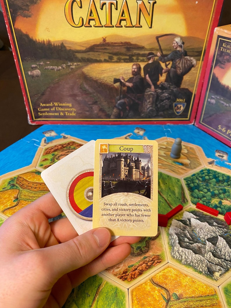 CATAN "coup" Fan-made Development Card! Swap Colors With Another Player! - Etsy