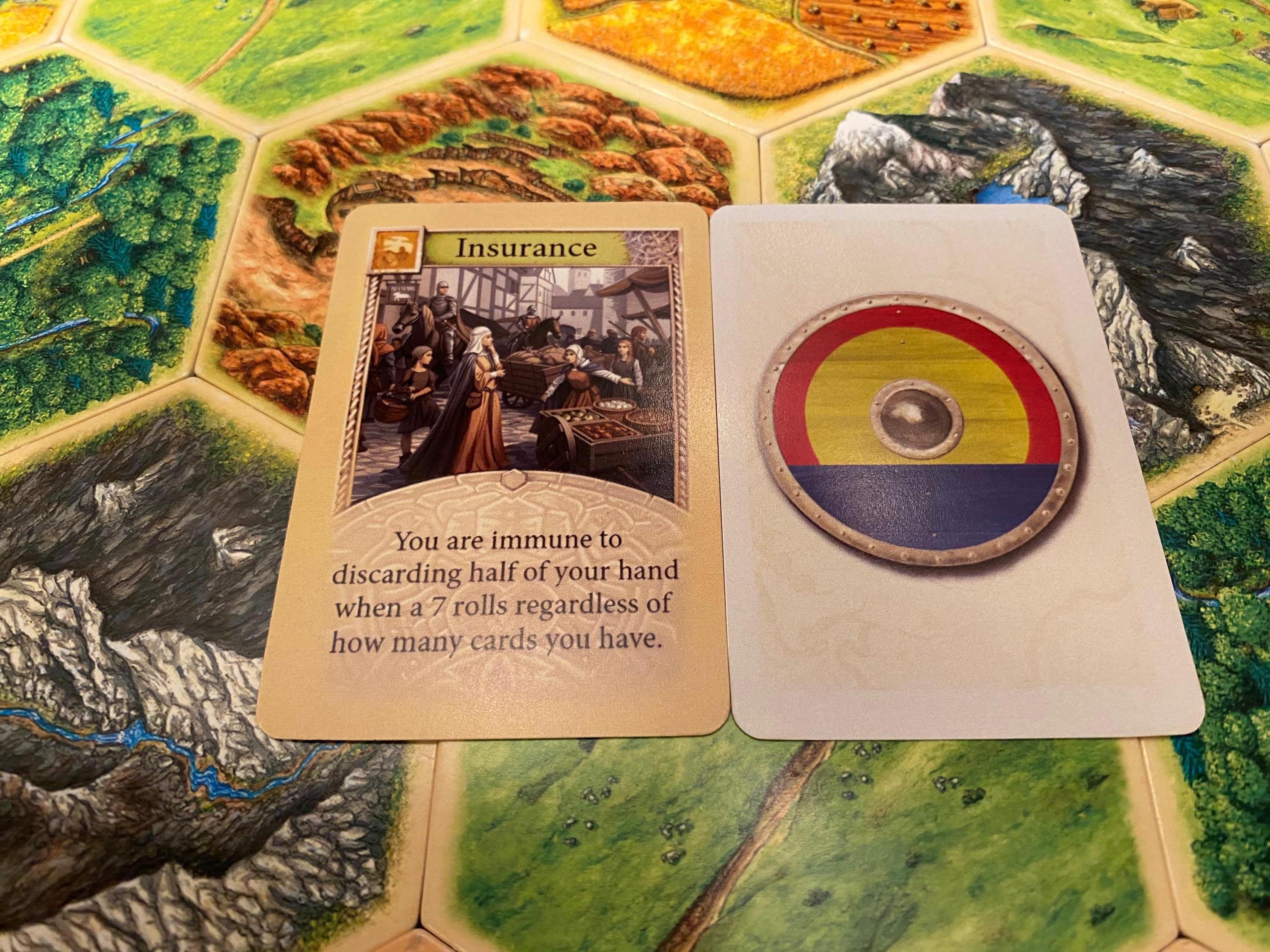 CATAN Insurance Development Card! Don't Discard Your Hand When a 7 ...
