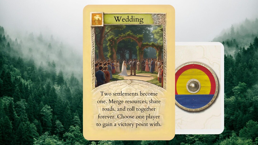 CATAN Wedding Development Card – Fan-made Victory Point Card - Etsy