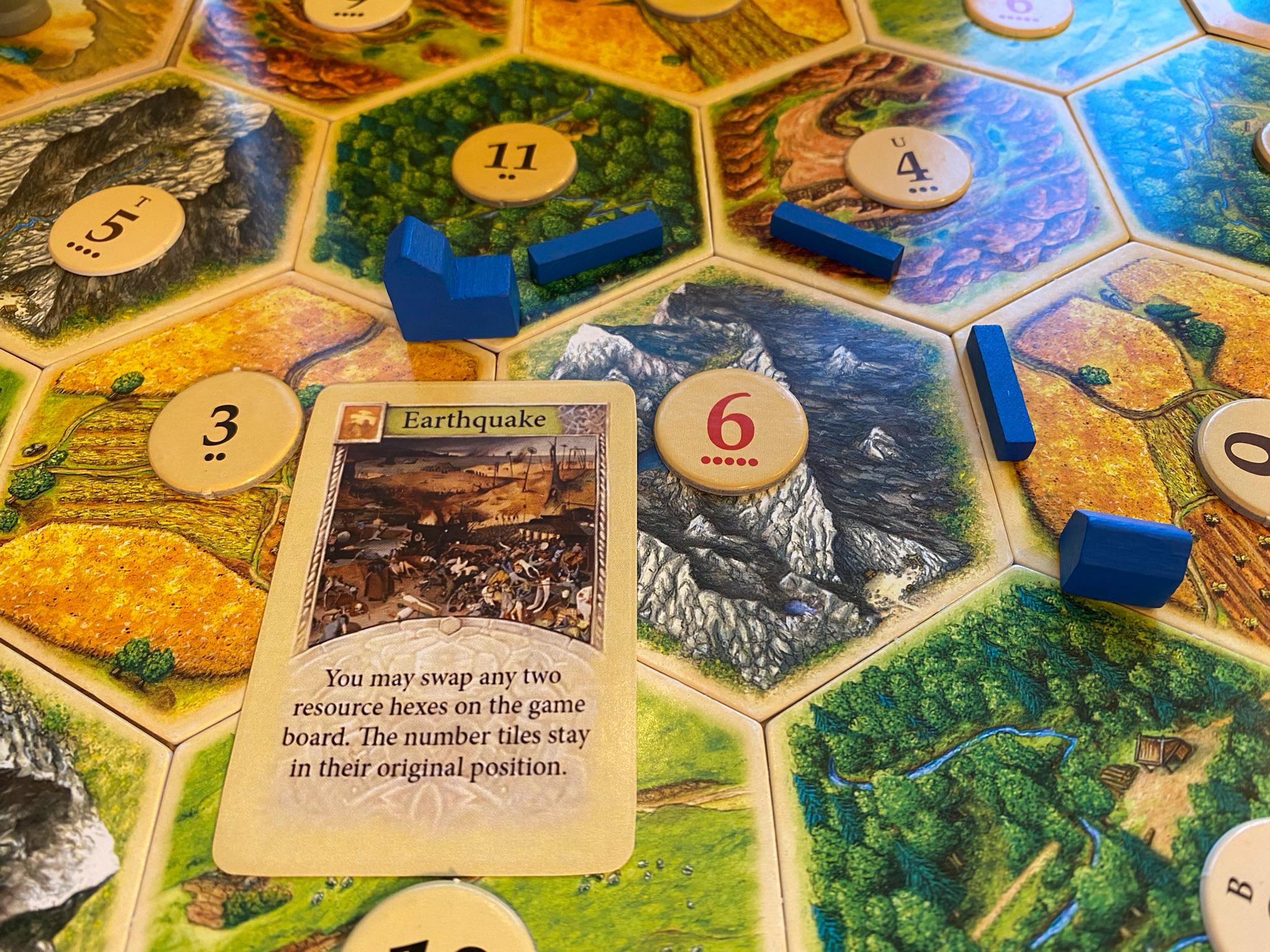 CATAN Expansion Card: Resource Hex Swap - Earthquake Fan-made Card - Etsy