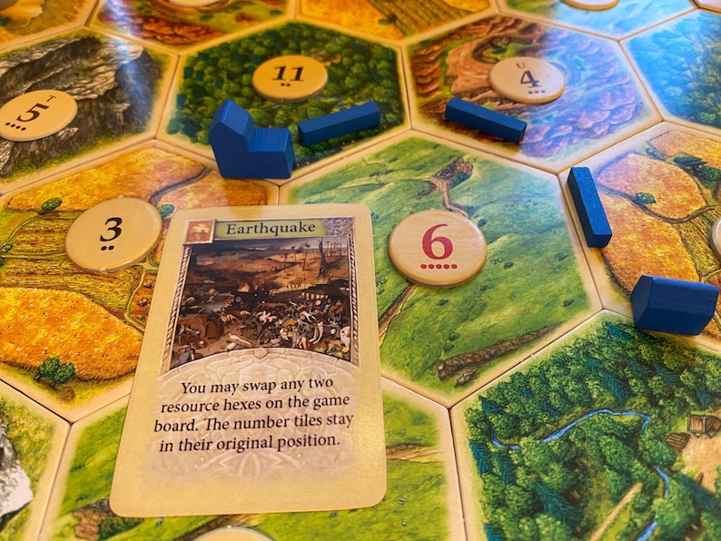CATAN Expansion Bundle: Insurance, Earthquake, and Neighbors Custom ...