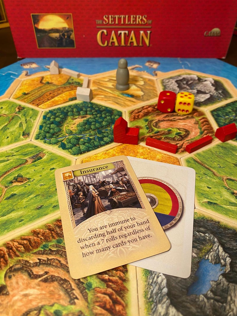 CATAN Insurance Development Card! Don't Discard Your Hand When a 7 ...