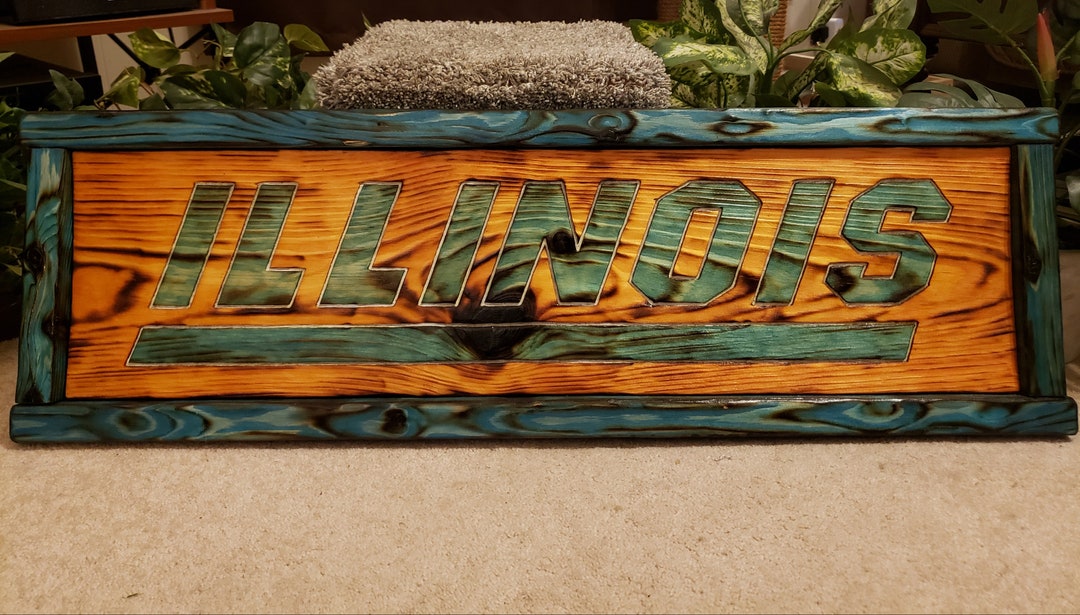 Illinois Fighting Illini Sign - Etsy