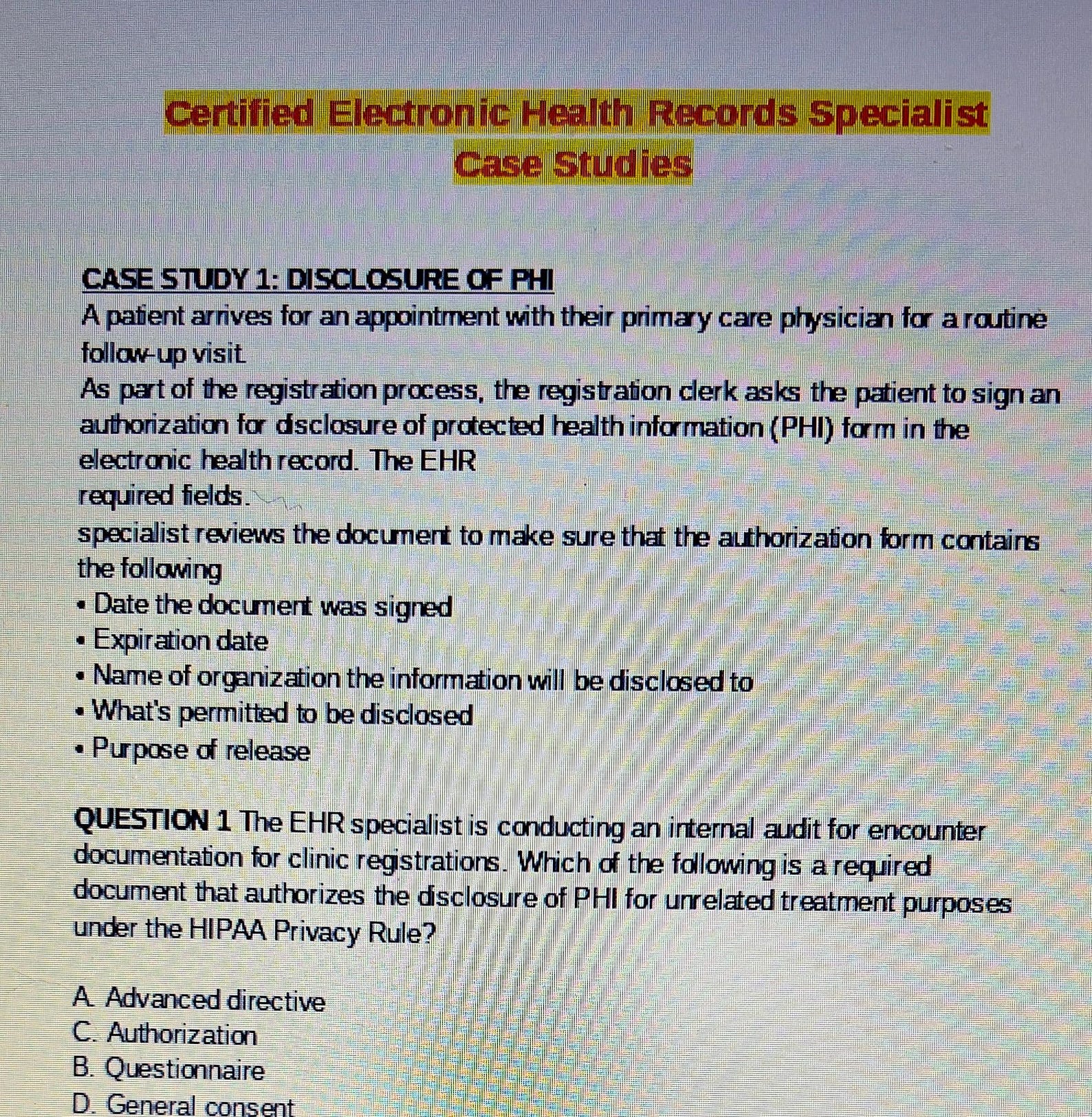 New 2025 CEHRS Exam | Instant Download | Questions & Answers | Case ...