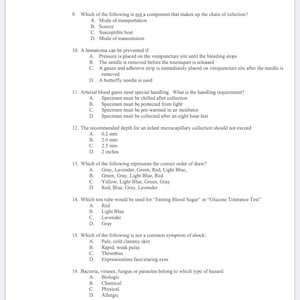 Phlebotomy PDF Exam phlebotomy Basics Study Guide - Etsy