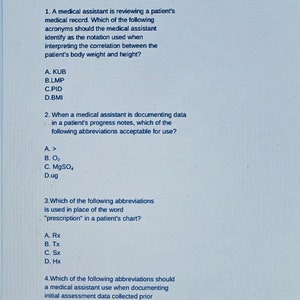 New 2025 Medical Assistant Exam |medical Assistant Study Guide | Notes ...
