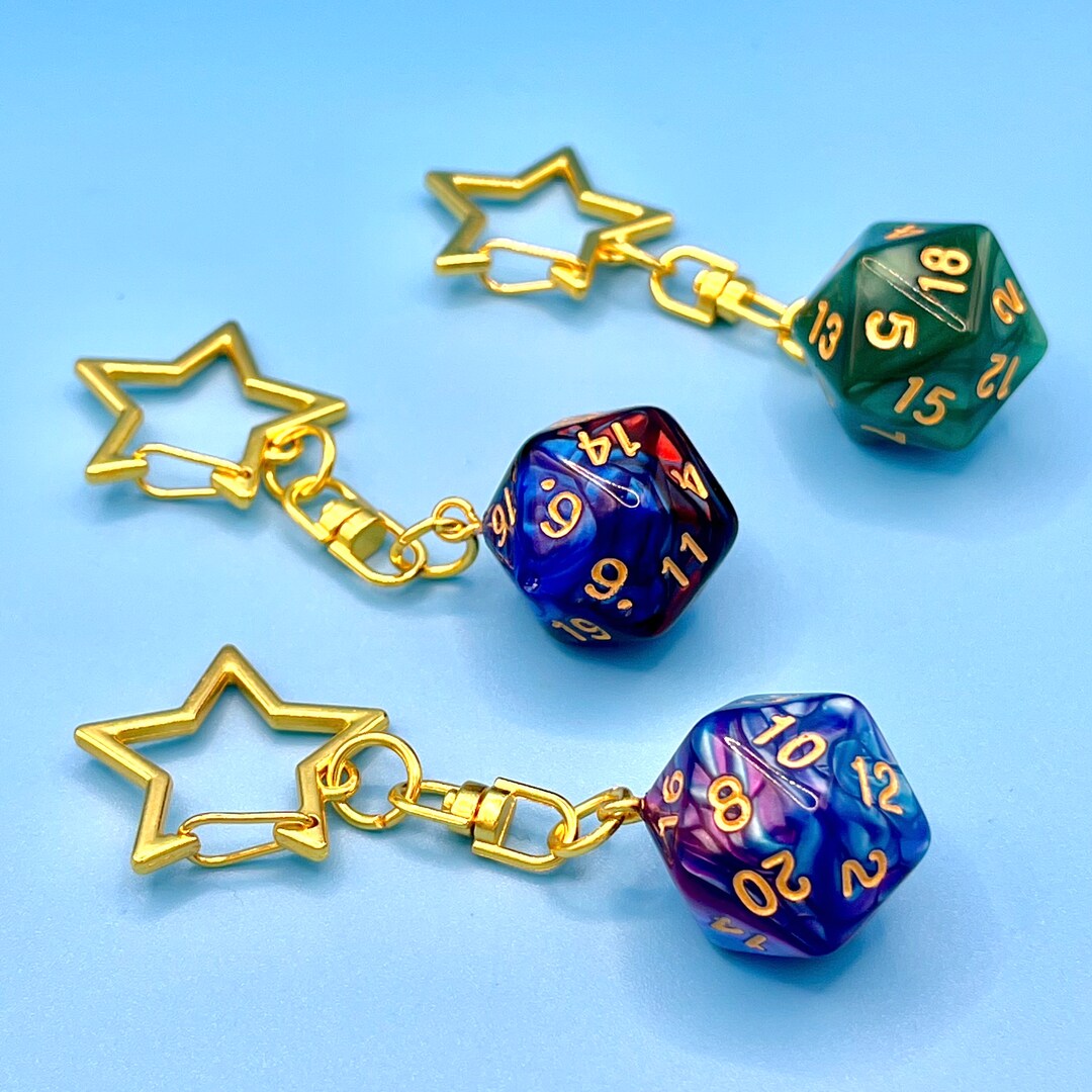 D20 Dice/d&d Keychain - Etsy