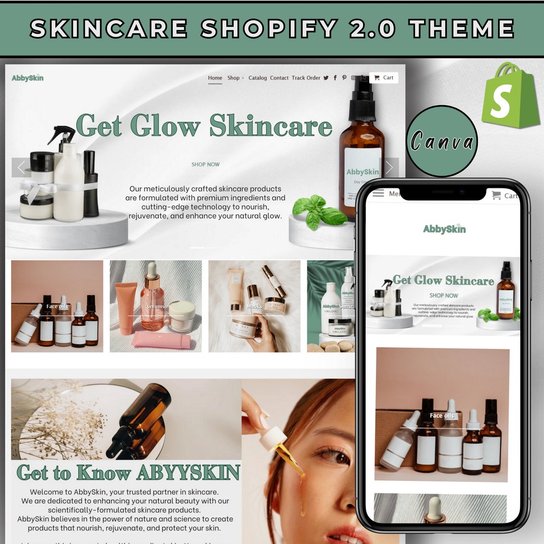 Skincare Shopify Theme Template Cosmetic Shopify Theme Shopify Theme ...